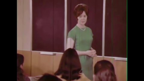 Circa 1960s Teacher Answers Students Questions Stock Footage Video (100 ...