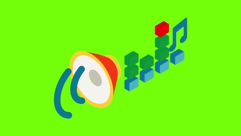 Music Playback Icon Animation Cartoon Best Stock Footage Video (100% ...