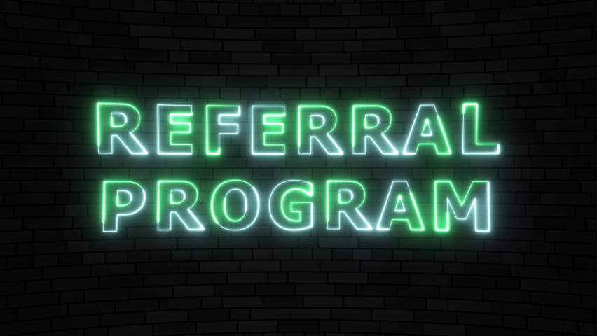 Referral Program Pink and Green Stock Footage Video (100% Royalty-free ...