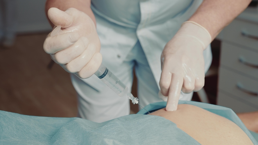 An Orthopedist-traumatologist Makes an Injection Stock Footage Video ...