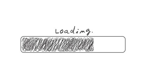 Drawing Loading Bar Pencil Draw Loading Stock Footage Video (100% ...