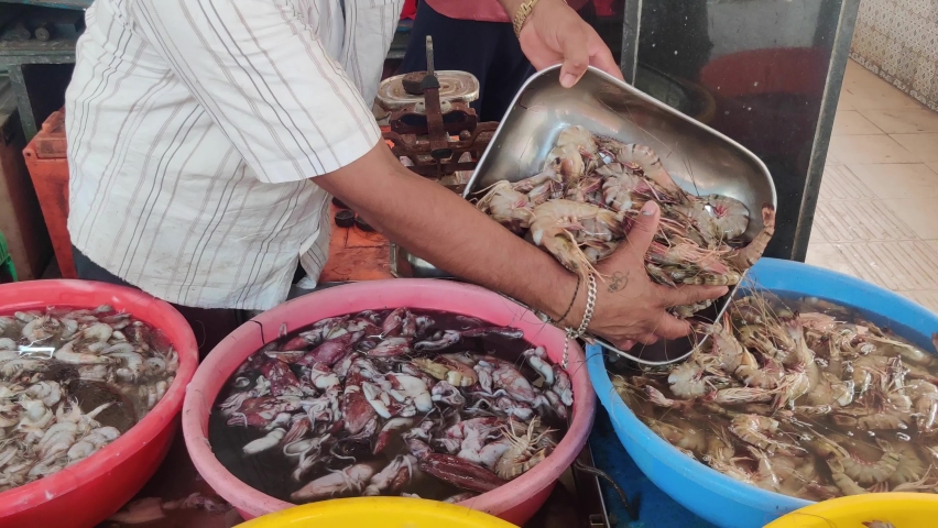 Fresh fish on balance scale Stock Video Footage - 4K and HD Video Clips ...