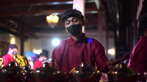 Karawitan Culture Surakarta Indonesia Karawitan Art Stock Footage Video ...