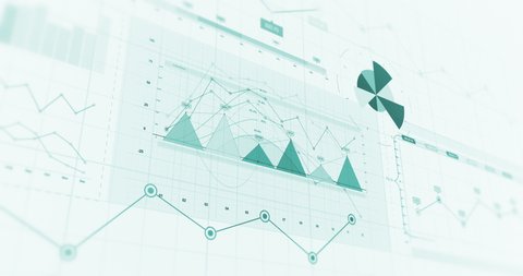4k Financial Business Charts Graphs Diagrams Stock Footage Video (100% ...