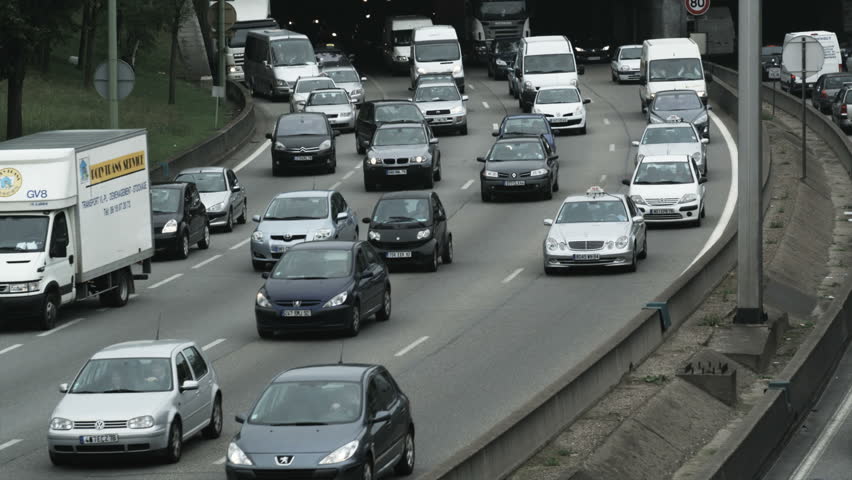 Cars Passing On a Freeway Stock Footage Video (100% Royalty-free ...