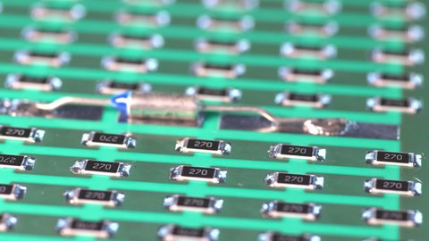 Slider Pan Shot Panel Smd Resistors Stock Footage Video (100% Royalty ...