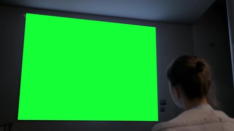 Green Screen Technology Chroma Key Futuristic Stock Footage Video (100% ...