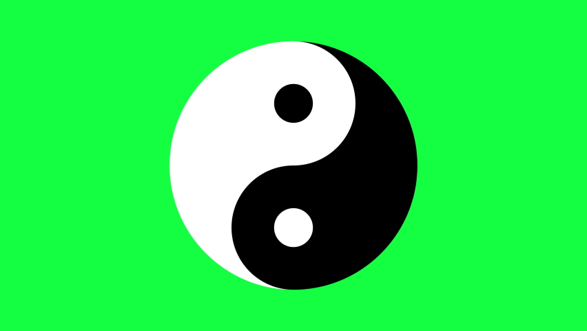 rotating yin yang symbol animation seamless Stock Footage Video (100% ...