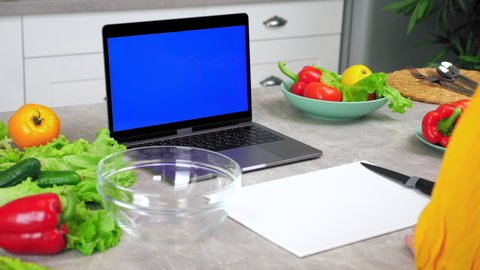 Blue Screen Mock Chroma Key Monitor Stock Footage Video (100% Royalty ...