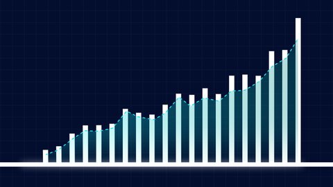 Good Economic Growth Graph Chart Animation Stock Footage Video (100% ...