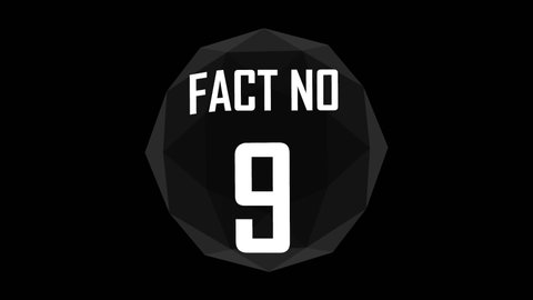 Fact No 1 10 Fact Numbers Stock Footage Video (100% Royalty-free ...
