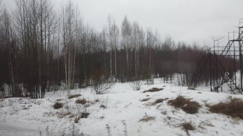 View Window Railway Train Abandoned Gulag Stock Footage Video (100% ...