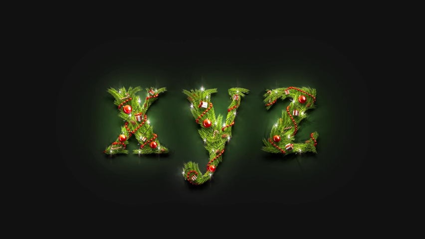 Christmas Letter Y Tree Stock Video Footage - 4K and HD Video Clips ...