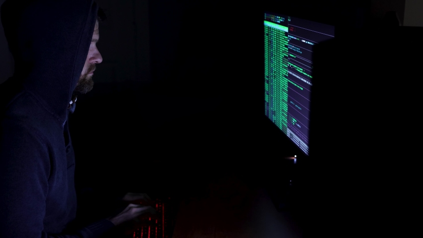 Anonymous Hacker Programming Code at Stock Footage Video (100% Royalty ...