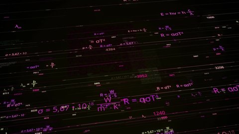 Floating Mathematical Formulas Seamless Loop Motion Stock Footage Video (100% Royalty-free ...