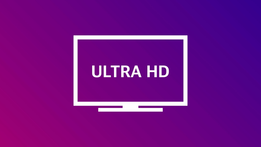 Modern tv full hd 4k, great design for any purposes. Set technology ...