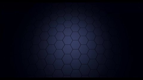 Hex Grid Background Blue Lights Running Stock Footage Video (100% ...