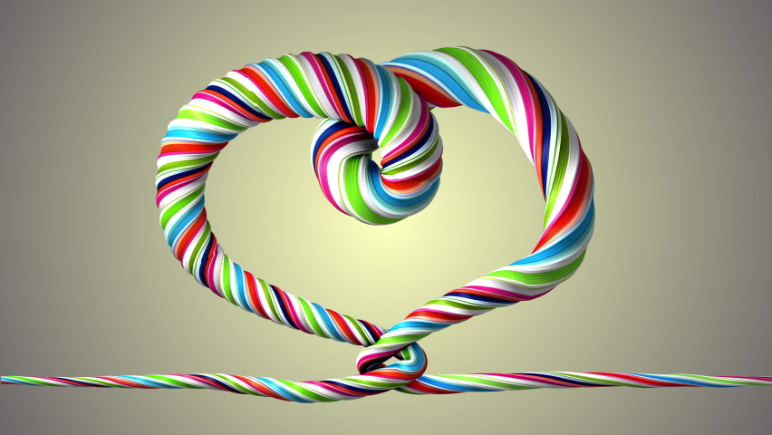 Thread Animation. a Braided Rope Stock Footage Video (100% Royalty-free ...