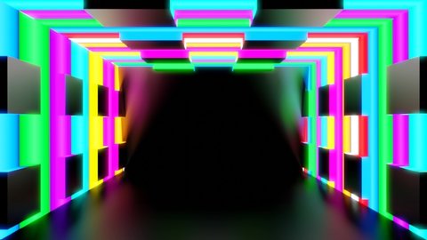 Modern Backdrop Design Shiny Wall Studio Stock Footage Video (100% ...