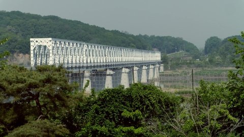 Bridge Freedom Korean Dmz High Quality Stock Footage Video (100% ...