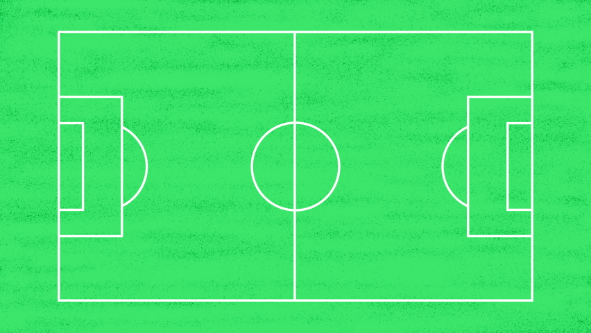 Soccer Football Field Animation On Grass Stock Footage Video (100% ...