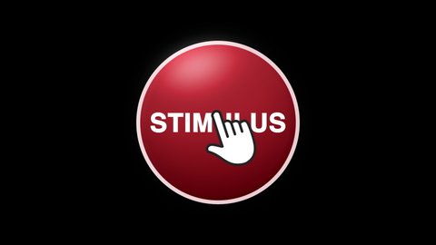 Stimulus Text Button Click Animation On Stock Footage Video (100% ...