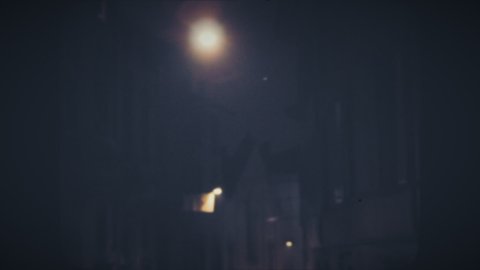 Lens Flare Street Light Night During Stock Footage Video (100% Royalty ...