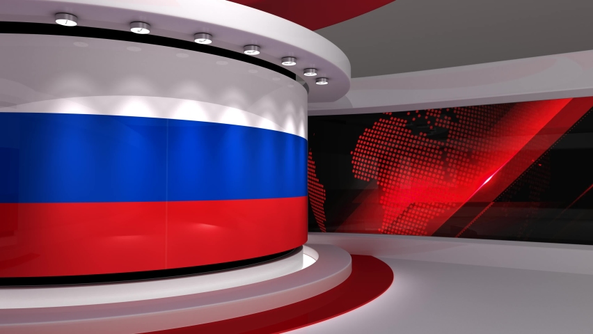 tv studio russia russian flag news: วิดีโอสต็อก (ปลอดค่าลิขสิทธิ์ 100% ...