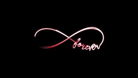 Animated Infinity Symbol Glow Abstract Neon Stock Footage Video (100% ...