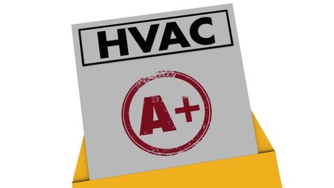 Hvac Report Card Evaluation Heating Air Stock Footage Video (100% ...