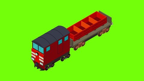 Freight Train Icon Animation Cartoon Best Stock Footage Video (100% ...