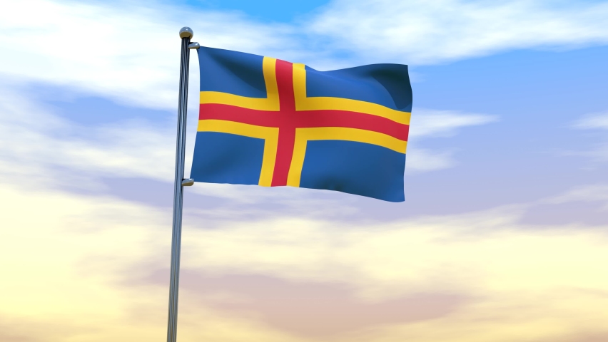 Aland Island Flag Stock Video Footage - 4K and HD Video Clips ...