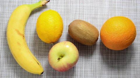 Stop Motion Animation Several Different Fruits Stock Footage Video (100 ...