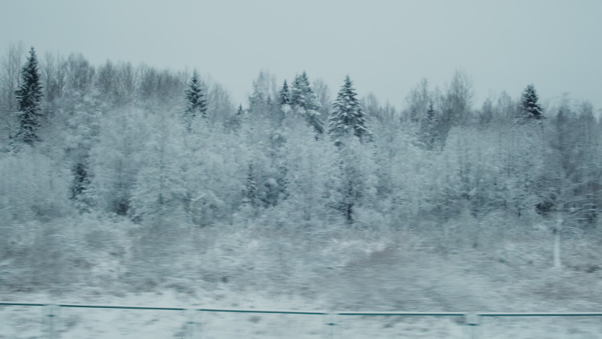 Winter road side view Stock Video Footage - 4K and HD Video Clips ...