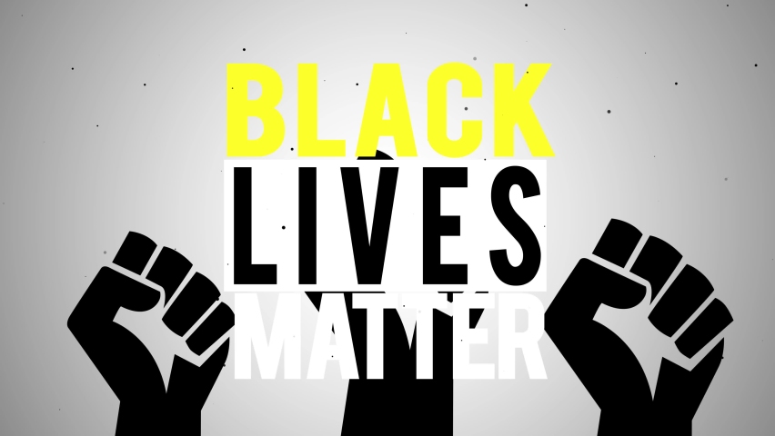 blm movement rising fist animation text Stock Footage Video (100% ...
