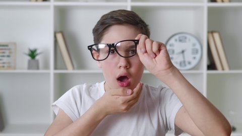 Afraid Shocked Boy 13 Years Old Stock Footage Video (100% Royalty-free ...