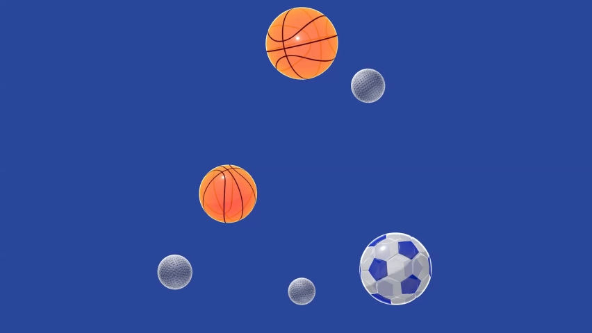 3d Animation of Several Balls Stock Footage Video (100% Royalty-free ...