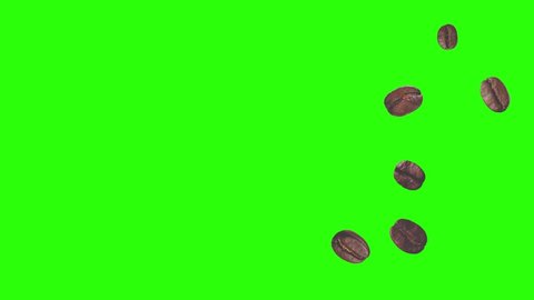 Realistic Coffee Beans Animation Graphic Element Stock Footage Video ...