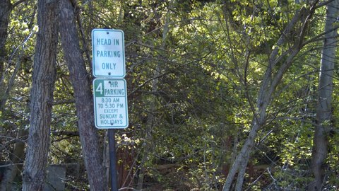 4 Hour Parking Traffic Sign Stock Footage Video (100% Royalty-free ...