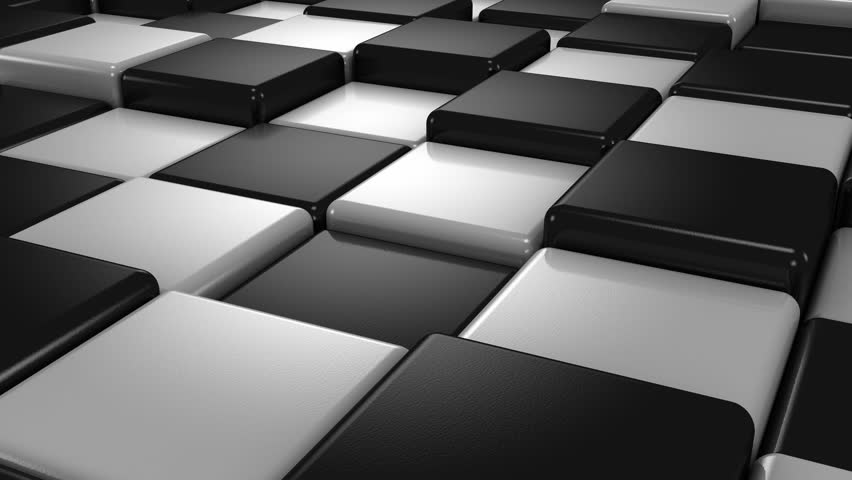 White and Black Cubes Animation. Stock Footage Video (100% Royalty-free ...
