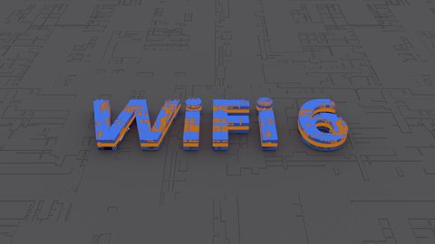 Colorful Wifi 6 Symbol Green Light Stock Footage Video (100% Royalty ...