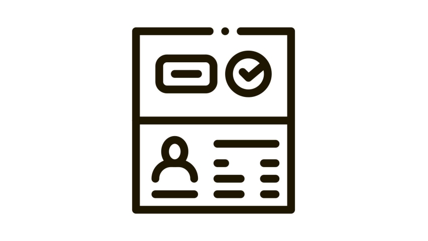 3 Registration certificate icon Stock Video Footage - 4K and HD Video ...