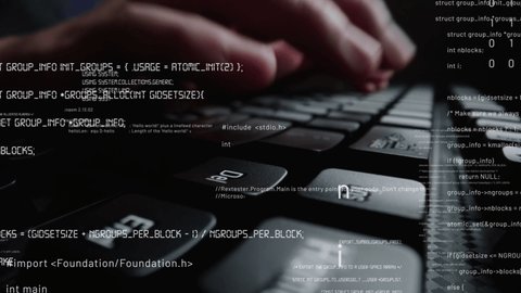 Creative Visual Computer Programming Coding Software Stock Footage ...