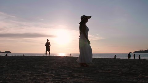 4k Slow Motion Beautiful Women Wear Stock Footage Video (100% Royalty ...