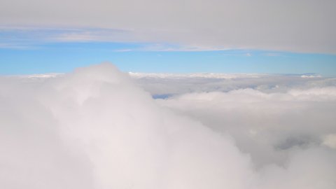 Aerial Shot Above Clouds 4k Slow Stock Footage Video (100% Royalty-free ...