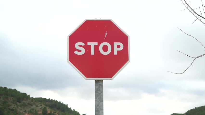 Three shots at the stop sign Object Videos | Creative Market