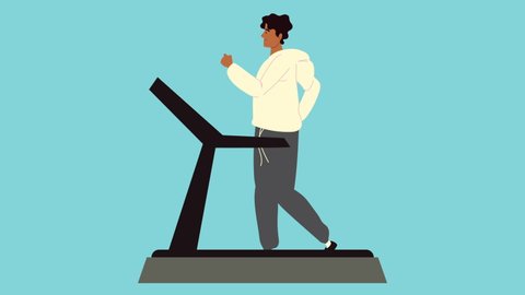 Man Walking Machine Character 4k Video Stock Footage Video (100% ...