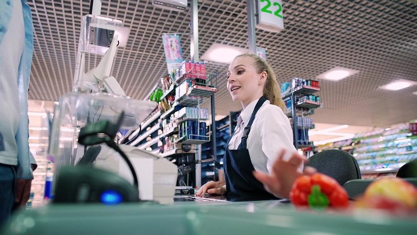 2,977 Grocery Store Employees Stock Video Footage - 4K and HD Video ...
