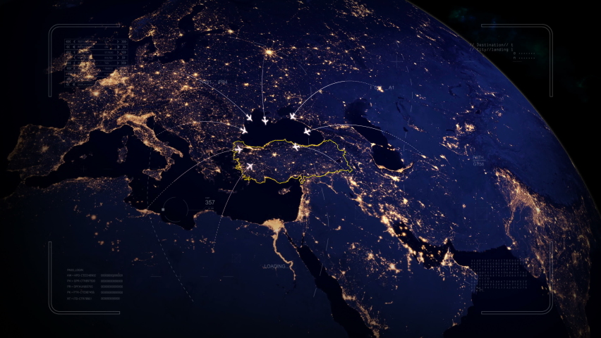 Infographic company world map Stock Video Footage - 4K and HD Video ...