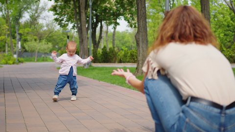 Baby walking in diaper Stock Video Footage - 4K and HD Video Clips ...